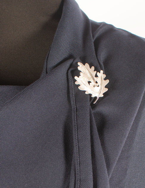 Brooch | Oak Leaves | Silver – Scarf Room : Scarves And Pashminas