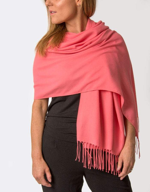 Coral Pashmina | Coral Pashminas & Shawls | Scarf Room – Scarf Room ...