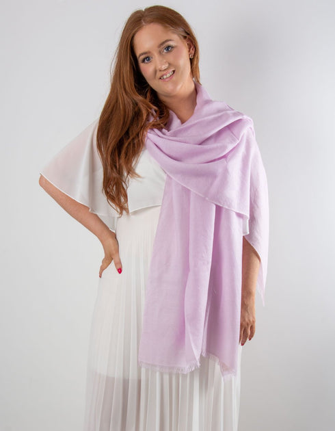 Lilac Cashmere Pashmina | Cashmere Scarves | Wedding Accessories ...